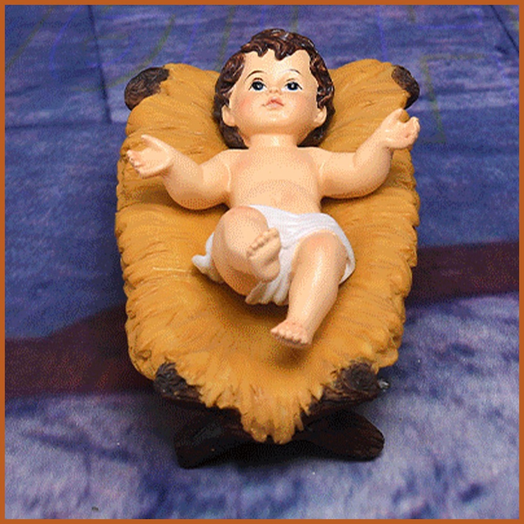 Baby Jesus Figure Nativity Scene Figurines Resin Jesus Figurine ...