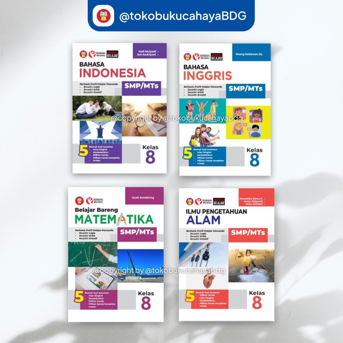 Junior High School Book 8th Grade YRAMA WIDYA B.INDO B. English MTK IPA ...