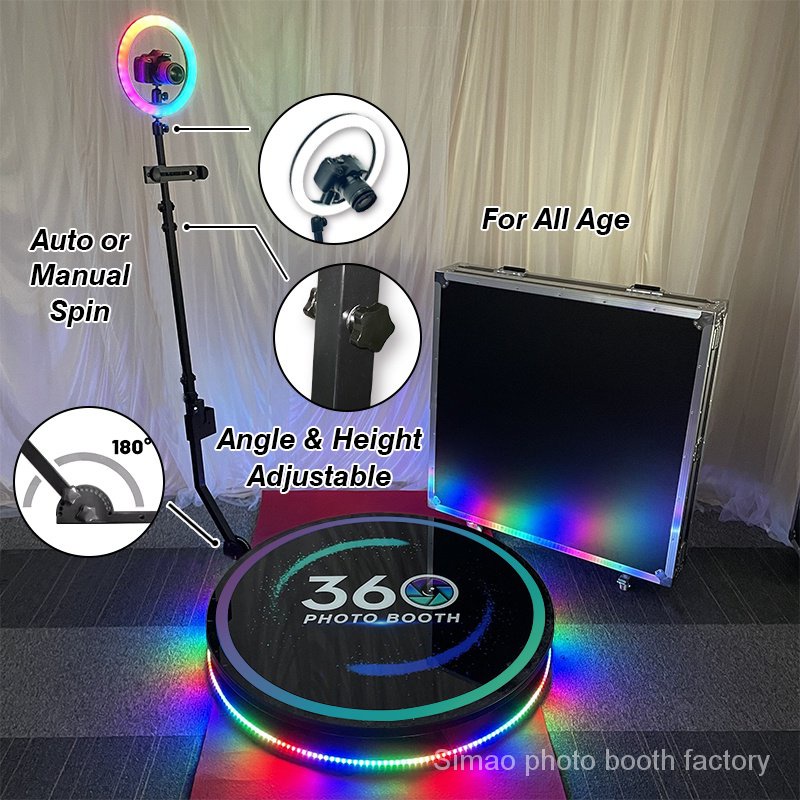 latest video photobooth 100 cm automatic 100cm 3glass transparent glass ...
