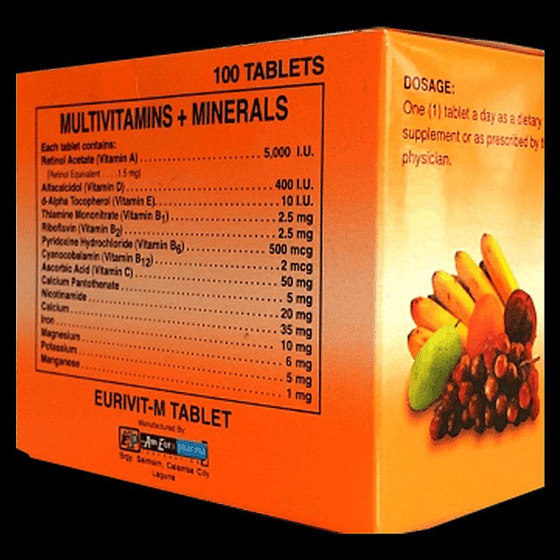 ♞centrum alternative (Eurivit-M) 100 tablets COD | Shopee Philippines