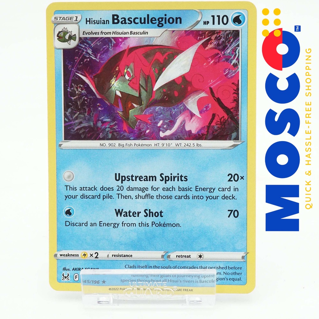 Hisuian Basculegion - 045/196 - Holo Rare Sword & Shield: Lost Origin | Pokemon TCG | Shopee ...