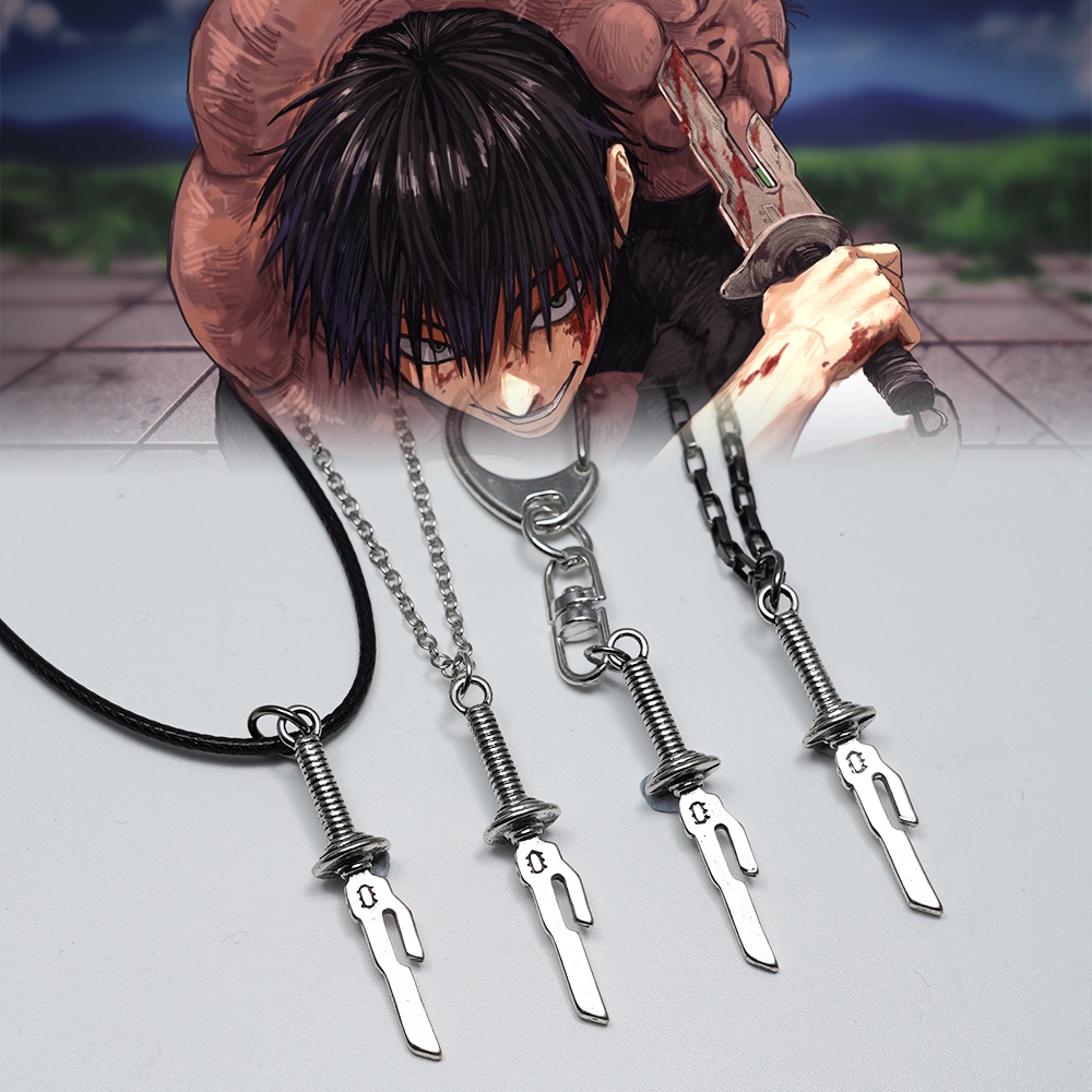 Jujutsu Kaisen Keychain Fushiguro Toji Spear of Tianri Pendant Necklace ...