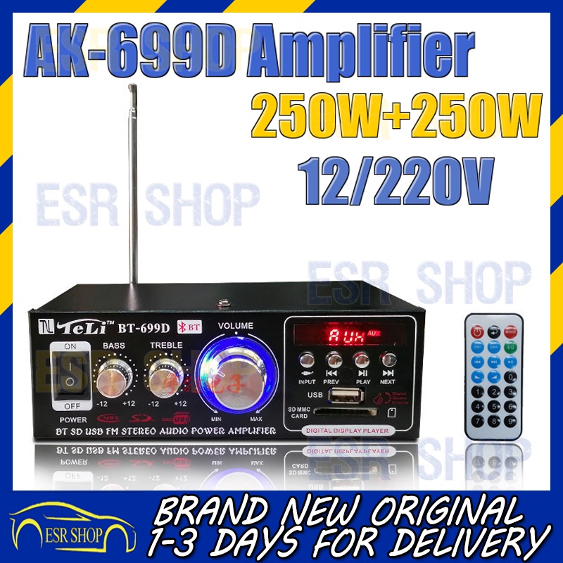 AK-699D XPLOD USB/SD/FM Stereo Power Amplifier with Bluetooth Function ...