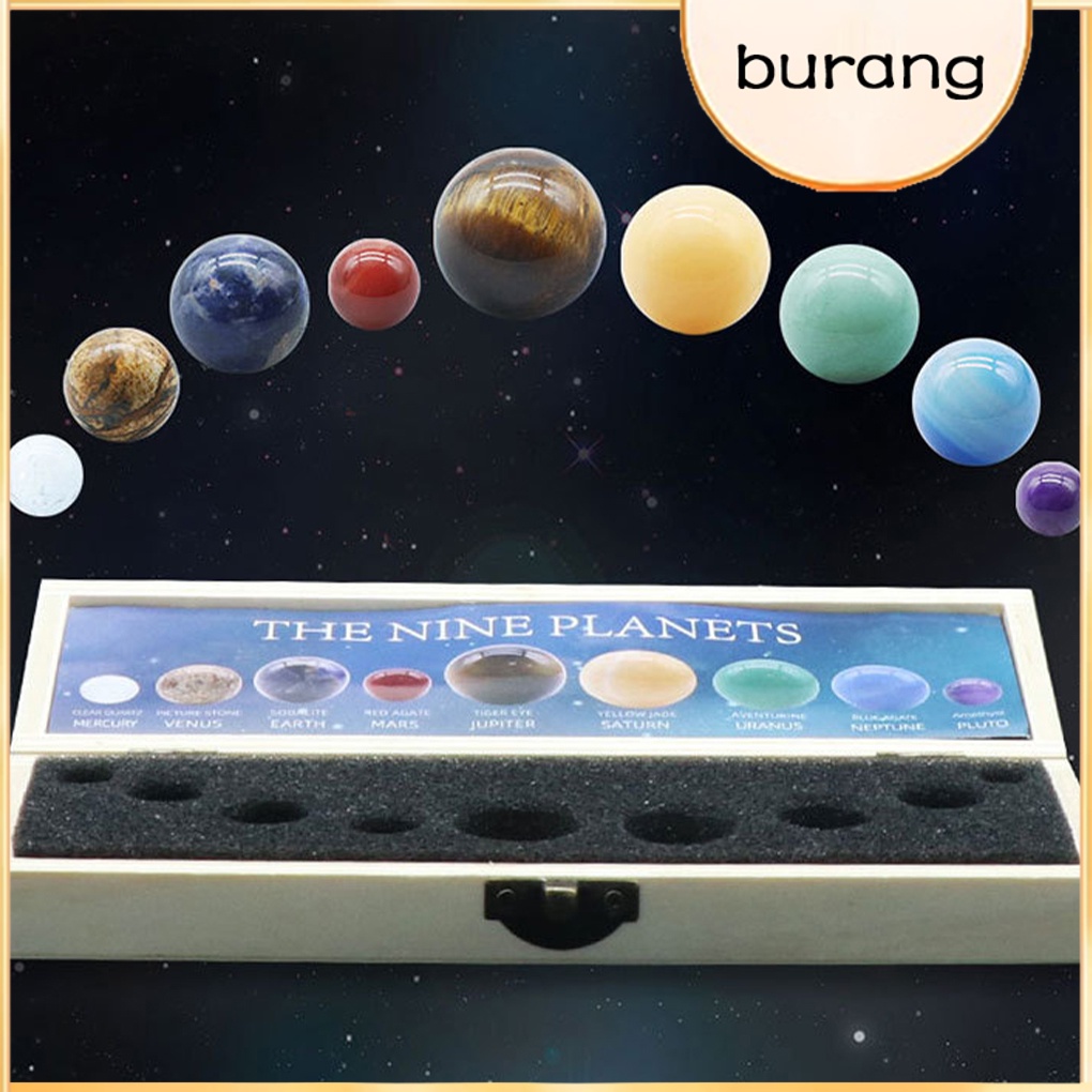 9 Planets Stone Model – Authentic Planetary Representation Soothing And ...