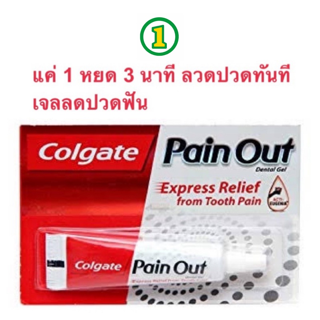 Reduce The Force To Toothache Gel 1 Drop 3 Minutes Colgate Pain Out 10g ...