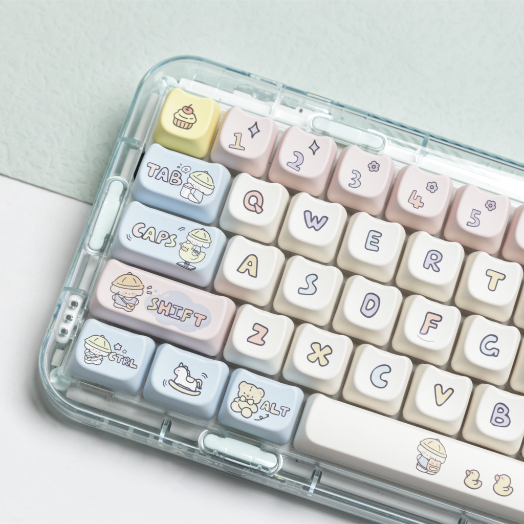 Kindergarten Theme Keycap 136 Keys MAO Profile DYE-SUB PBT Material ...