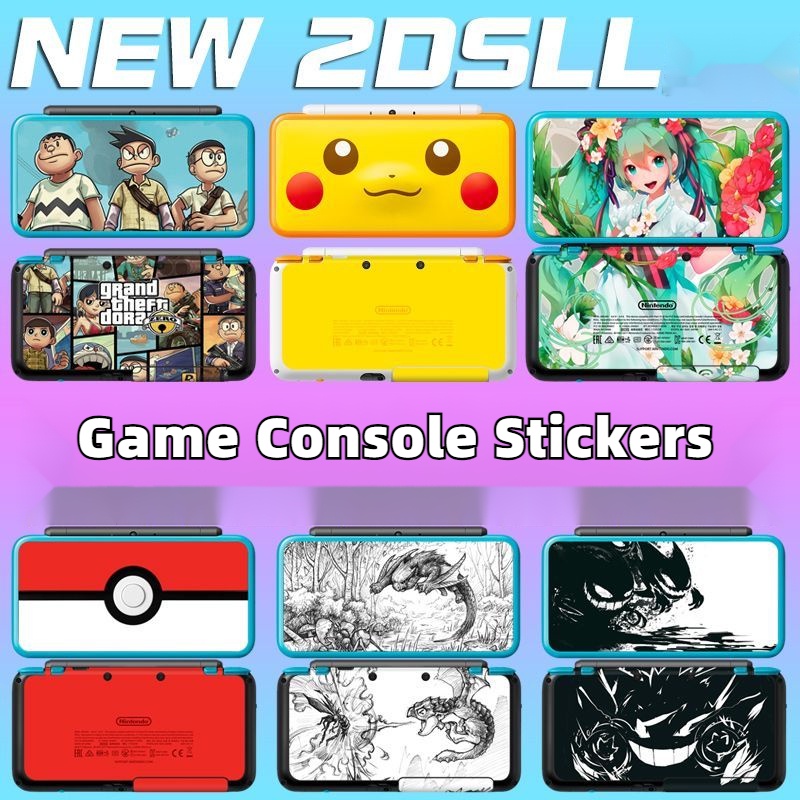 for Nintendo New 2DS LL Color Sticker New 2DS XL Anime Body Skin Decals ...