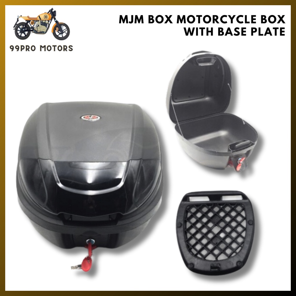 MJM box Motorcycle Box With Base Plate | Shopee Philippines