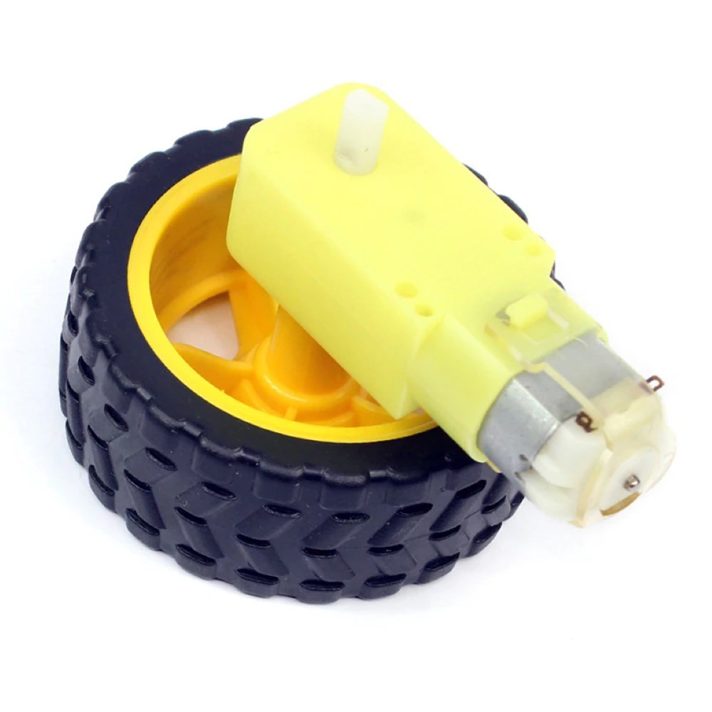 Dc Motor Wheel Arduino Dual Axis Gear 3V 6V Wheel Robot Car Dynamo ...