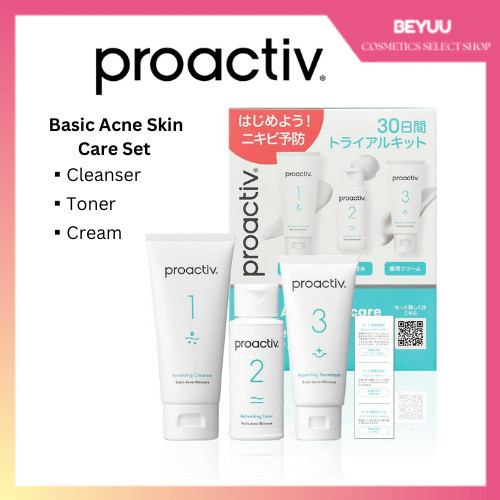 Proactive Skin Care Set Facial cleanser (60g) Lotion (60mL) Medicated ...