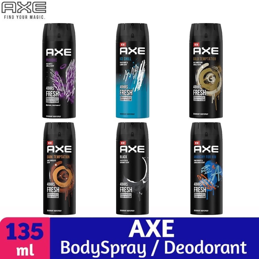 Axe Deodorant Body Spray 135ML Black / Dark / Ice Chill / Recharge ...