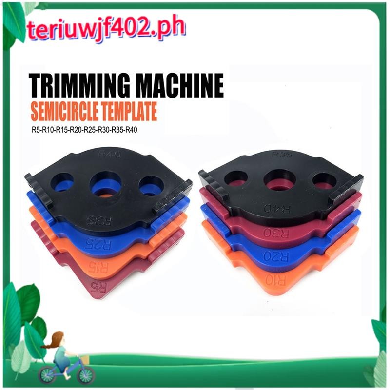 4Pcs Woodworking Router Corner Radius Templates Jig R5 to R40 Routing ...