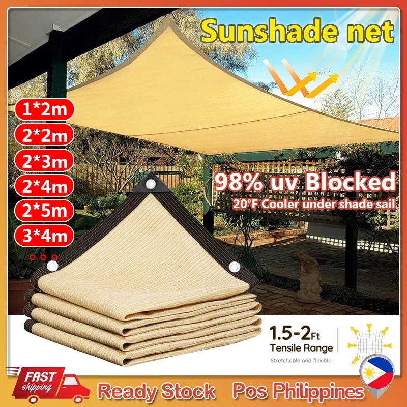 New Sun Shade Net Shading Net Anti-UV Outdoor Pergola Awning Garden Sun ...
