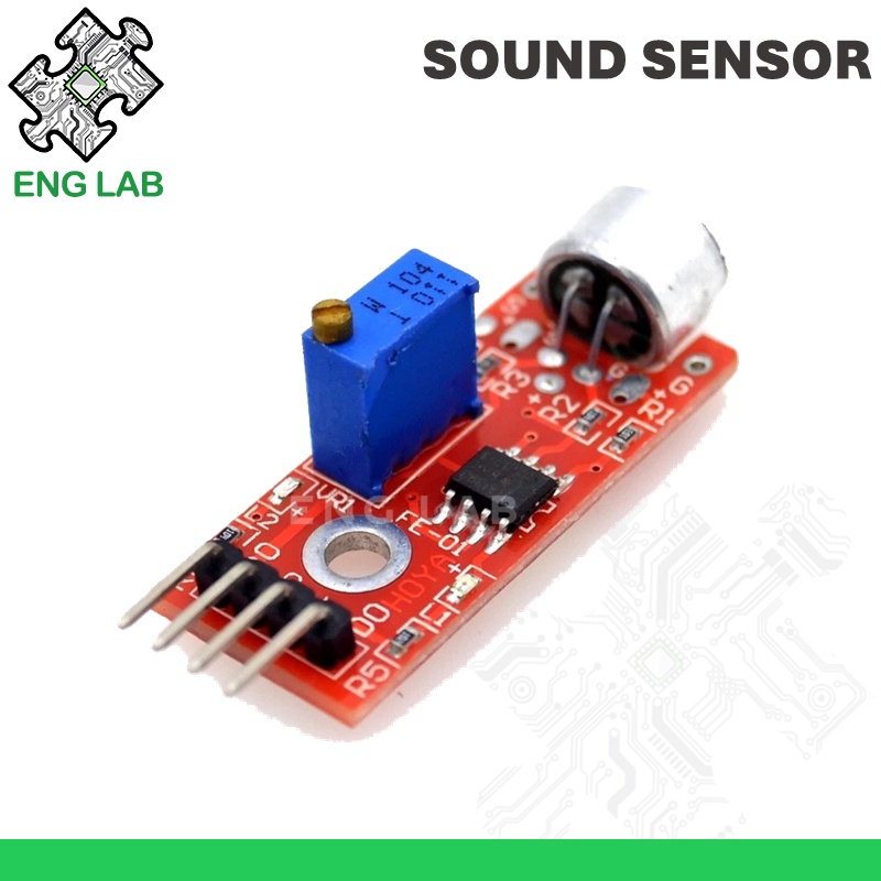 ENGLAB★Sensitivity Adjustable Sound Sensor Module Microphone Sound ...