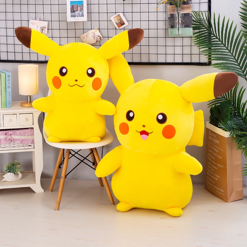 Cute Pikachu Doll Plush Toy Big Doll Grab Doll Children Pikachu Pillow ...