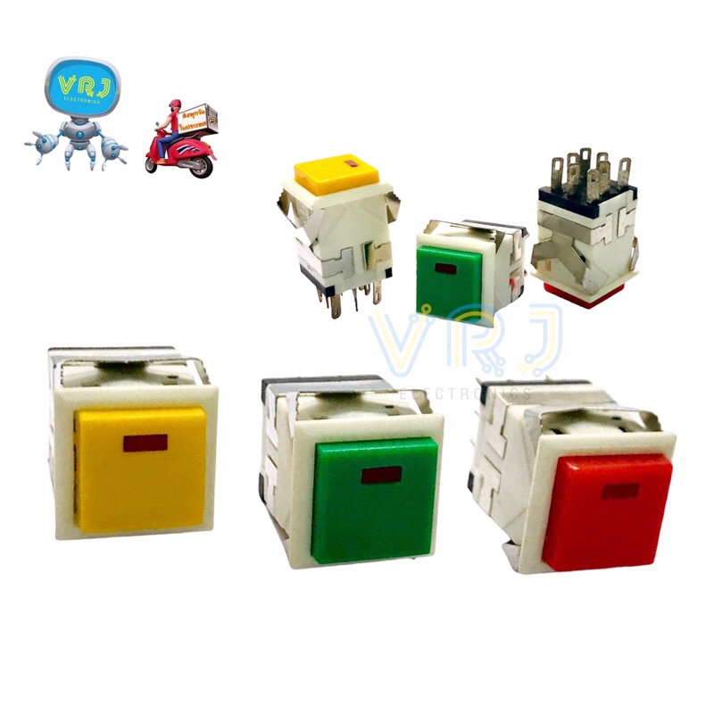 Switch Power Kd2 21 Press On Off Release Turn Led 3v 8 Pin 250v 3a 125v