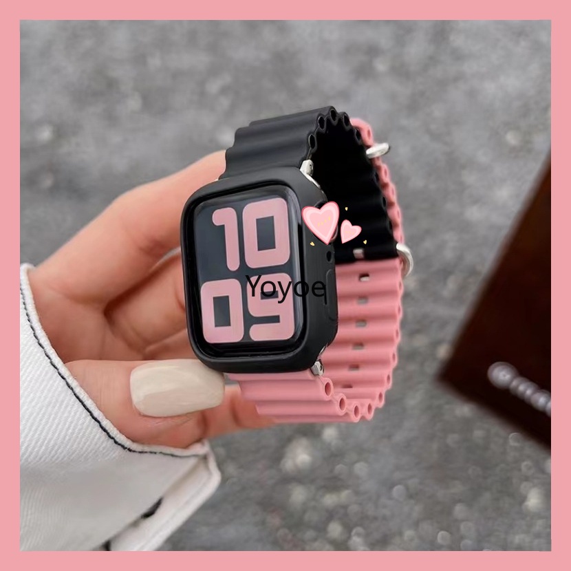 Dual Color Ocean Strap for smart Watch Band Ultra2 49mm 45mm 41mm 44mm ...