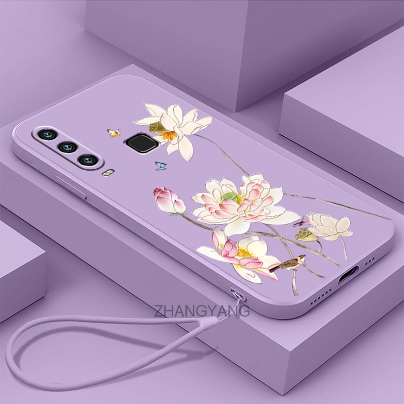 Casing vivo y12 y11 y15 y17 y19 Straight edge TPU soft case anti drop ...