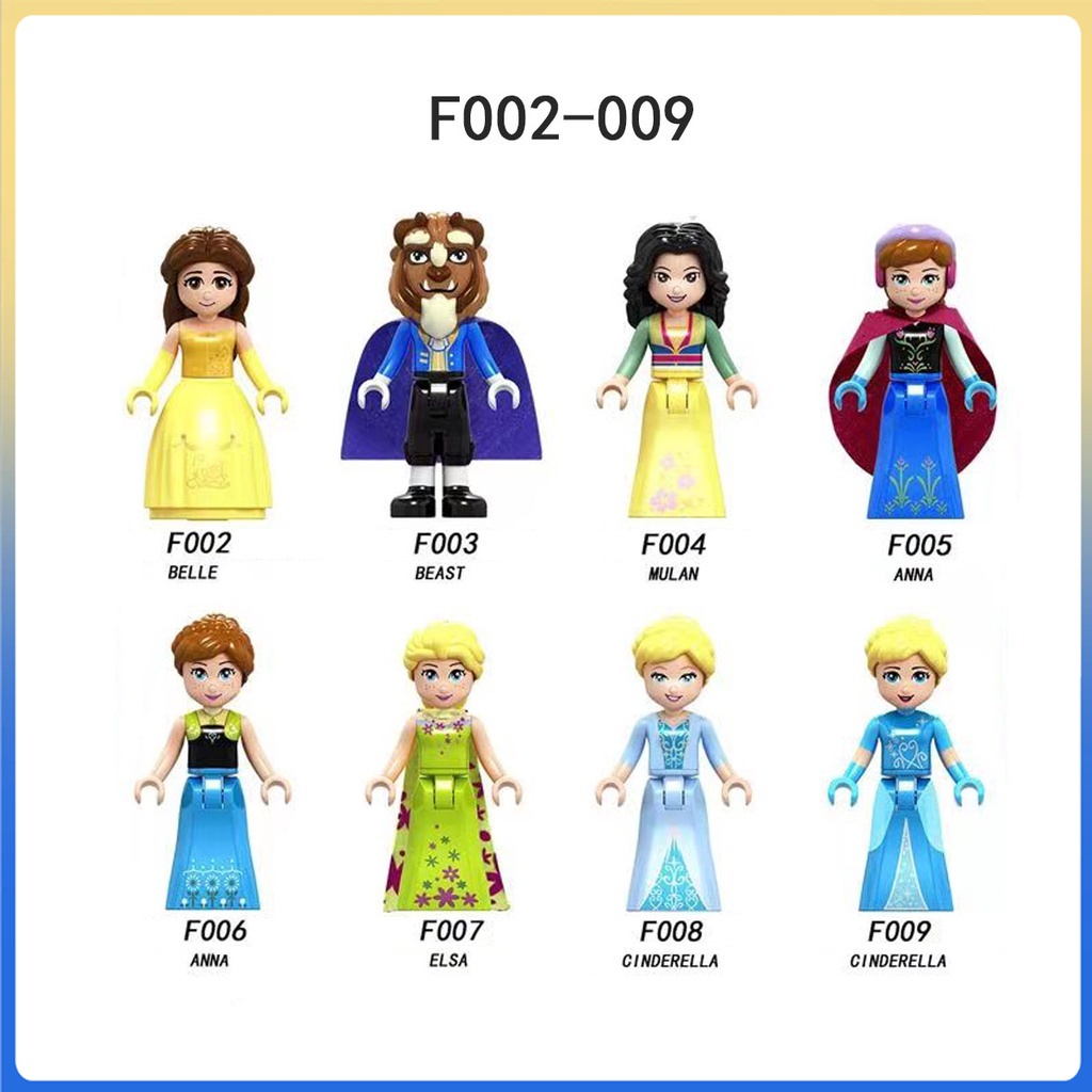 Children's gifts Building Blocks Frozen Elsa Anna Cinderella Princess ...