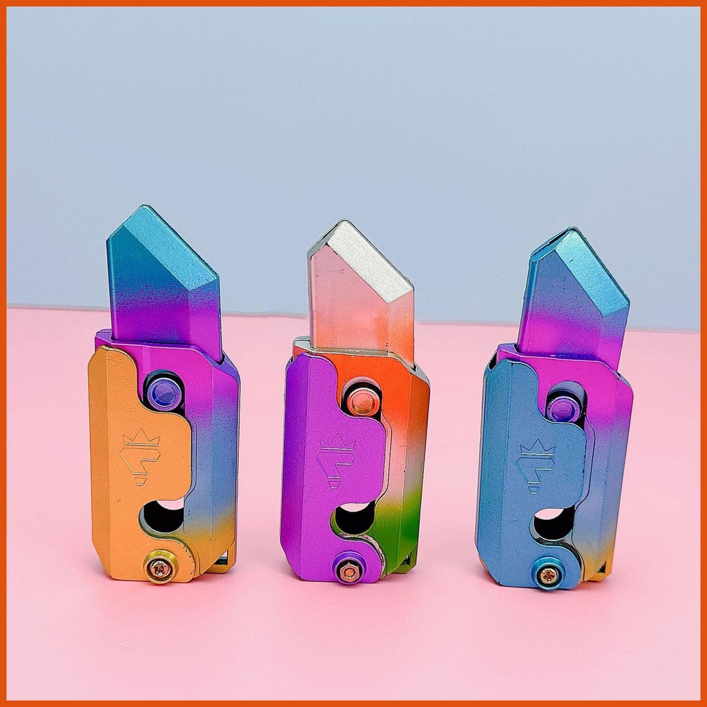 Gravity Fidget Toy Carrot Cutters Fidget Toy Metal Retractable Gravity ...