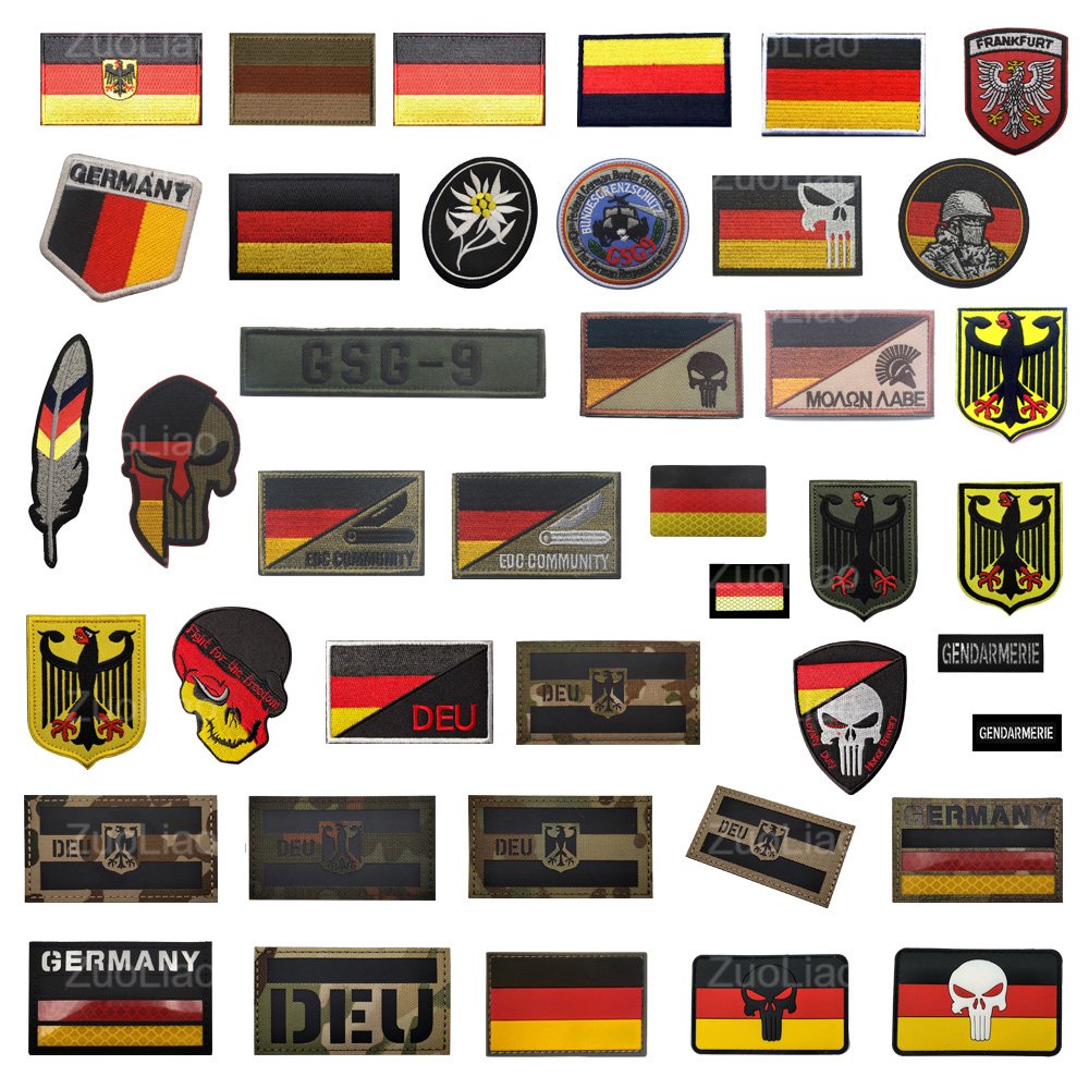 Ready Stock Military Fan Armband germany polizei patches German Eagle ...