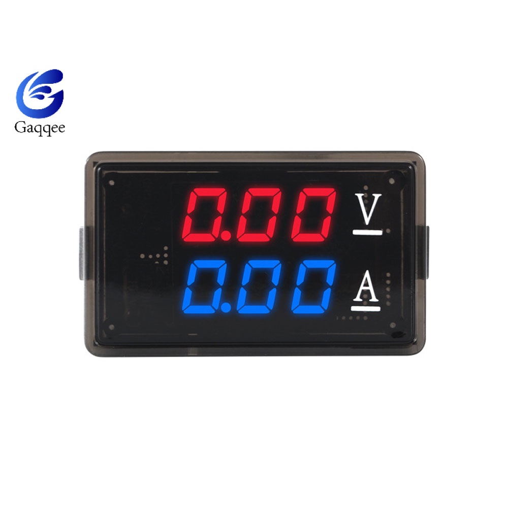 GAQQEE 0.28 Inch Digital Voltmeter Ammeter DC 100V 10A Amp Voltage ...
