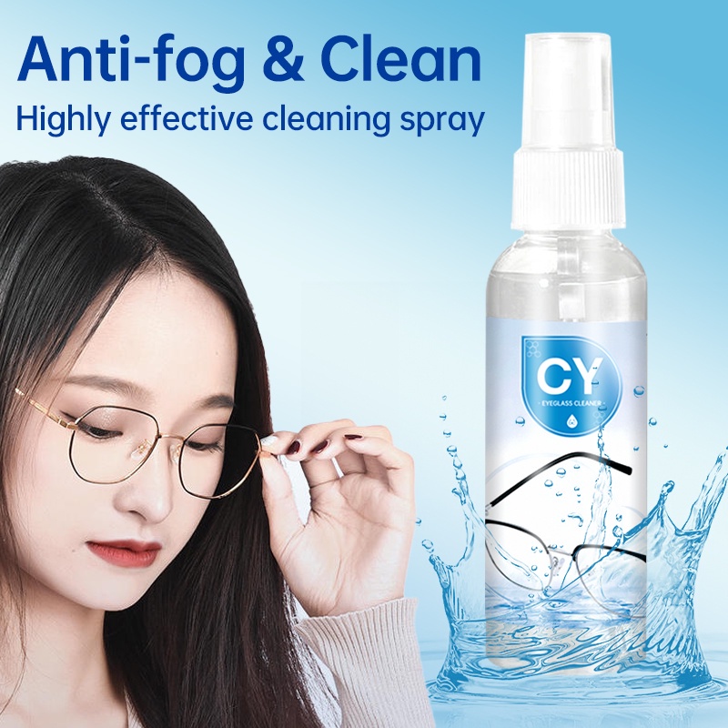 [Spot Goods] Glasses Cleaning Set Glasses Wiping Cloth Anti-fog Lens Cleaner Cleaning Liquid ...