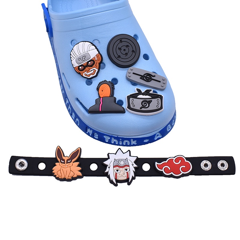 Cute Itachi Jibbitz Croc Kakashi Anime Croc Jibbits Jiraiya Naruto ...