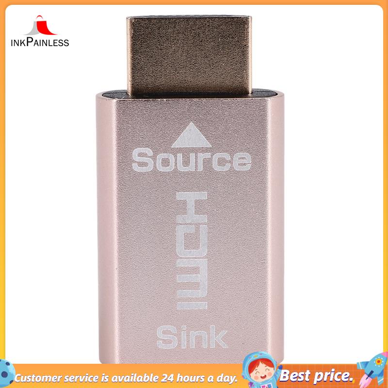 【inkpainless】HDMI Lock Screen Signal Holder KVM HDMI2.0 Virtual Adapter ...