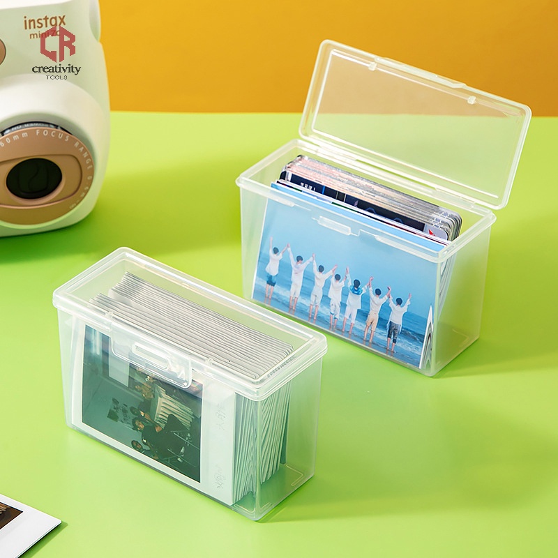 [CR] 1PC Transparent Plastic Storage Box Photocards Small Card ...
