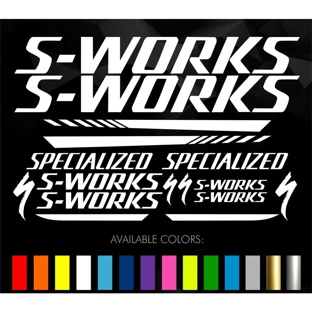 FESA Road Bike Decals Mountain Bike frame Specialized S Works Stickers ...