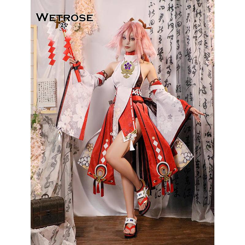 [Wetrose]Genshin Impact Yae Miko SSR High-end Cosplay Costume Full Set ...
