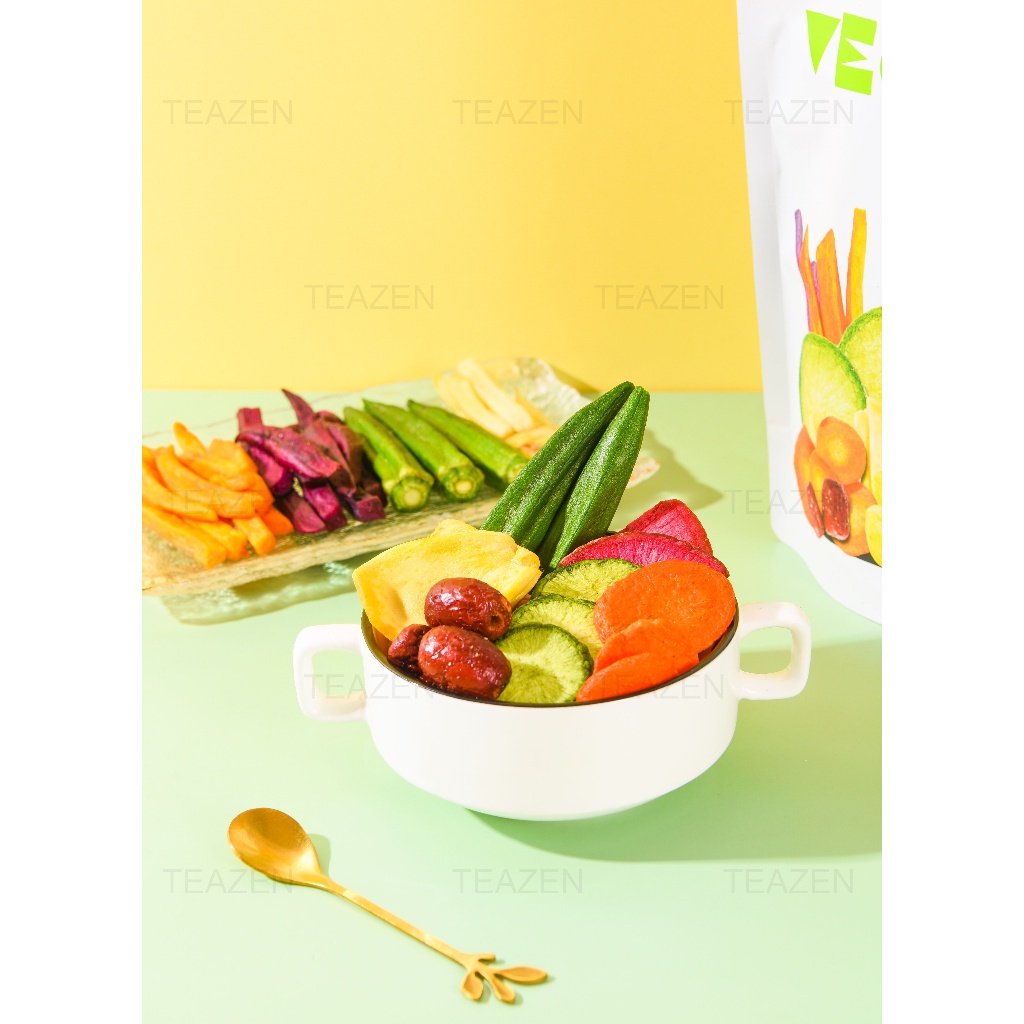 10 in 1 dried fruits and vegetables,vegetable chips 250grams | Shopee ...