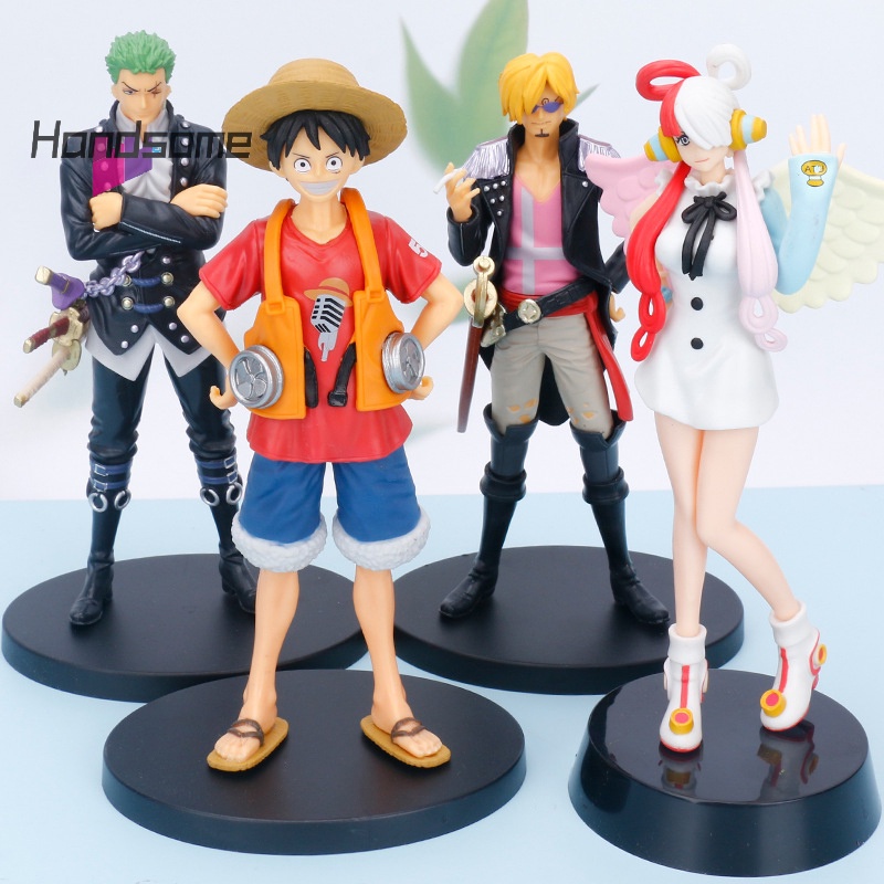 Handsome- 1Pc 20cm One Piece Red Monkey D Luffy Uta Shanks Anime Action ...