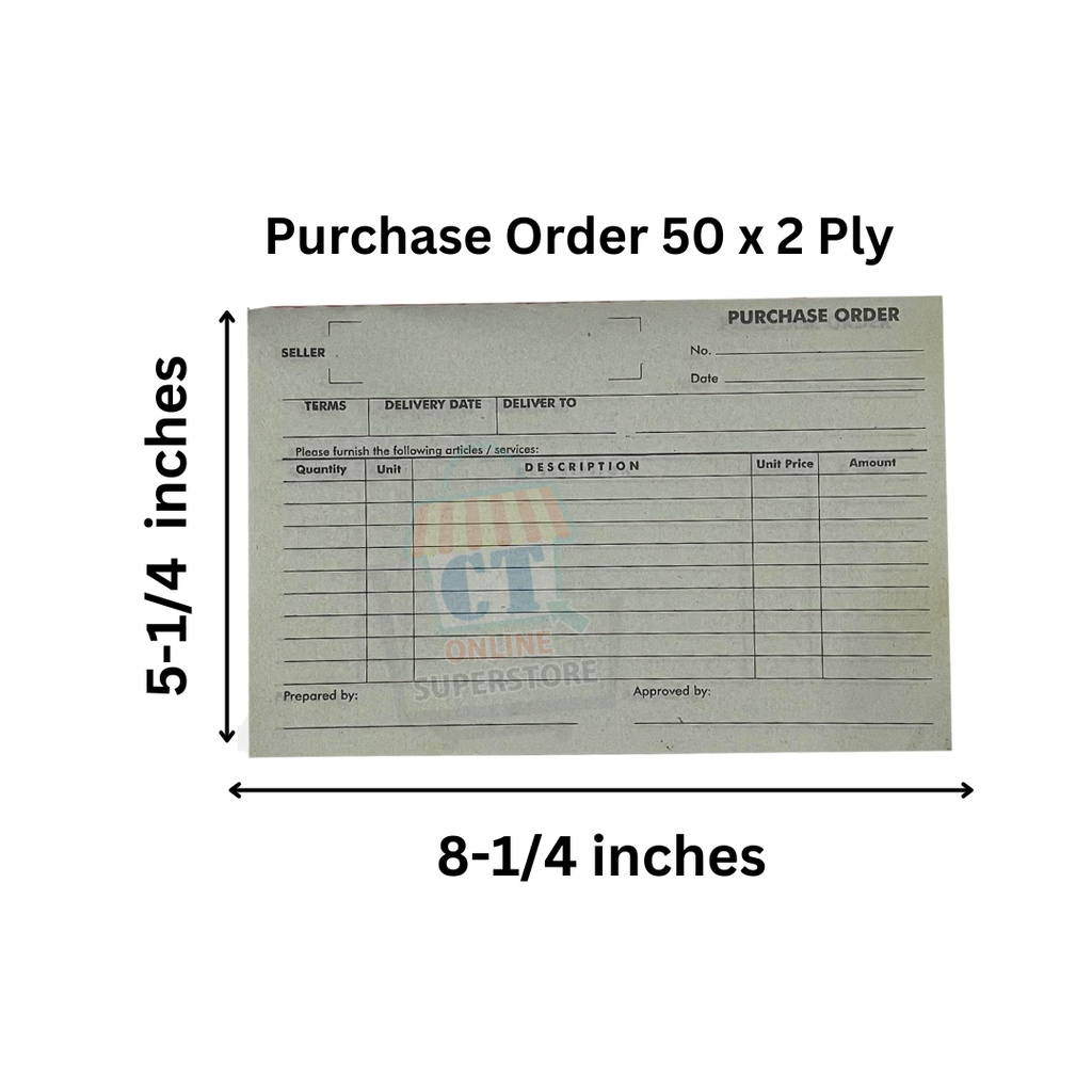 Business Form - Purchase Order 50's x 2ply | Shopee Philippines