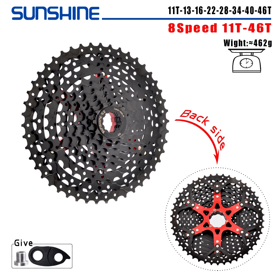 SUNSHINE Cassette 8/9/10/11/12 Speed Cogs MTB Mountain Bike Freewheel ...