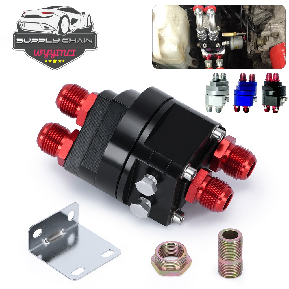 Universal Oil Filter Relocation Male Sandwich Fitting Adapter Kit 3/4 ...