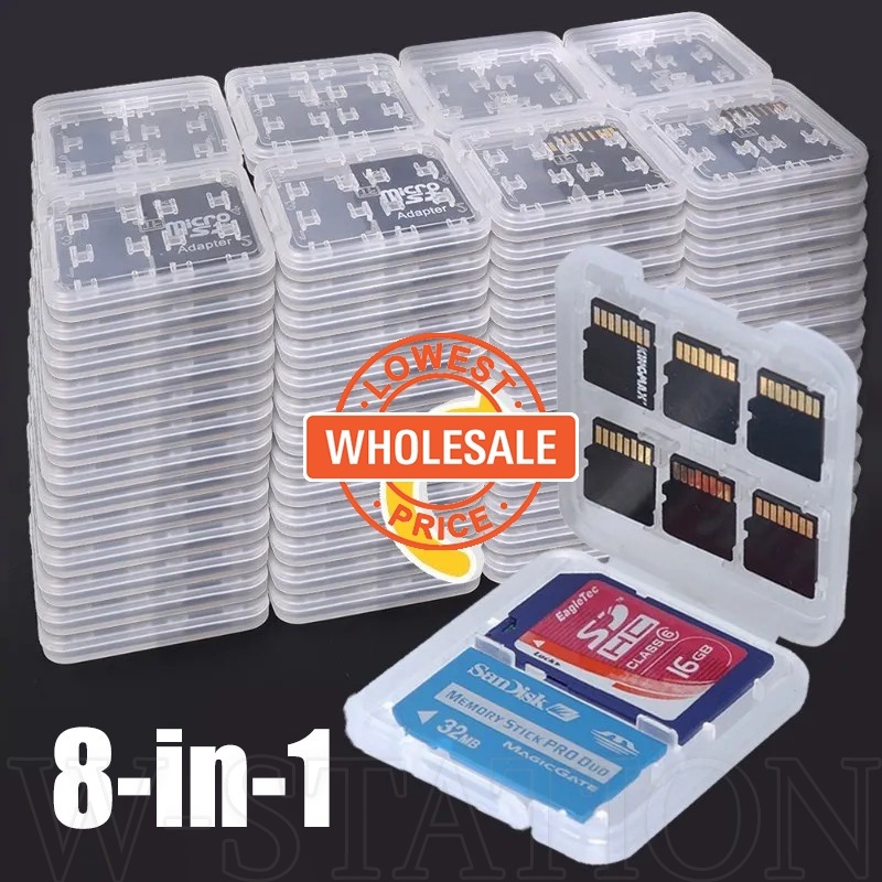 [Wholesale Price] 8 in 1 Micro SD Memory Card Storage Box / Clear ...