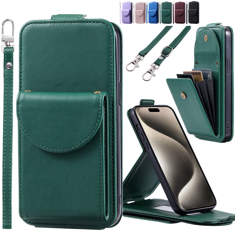 Flip Up and Down Leather Case For IPhone 11 PRO MAX Casing Flip ...