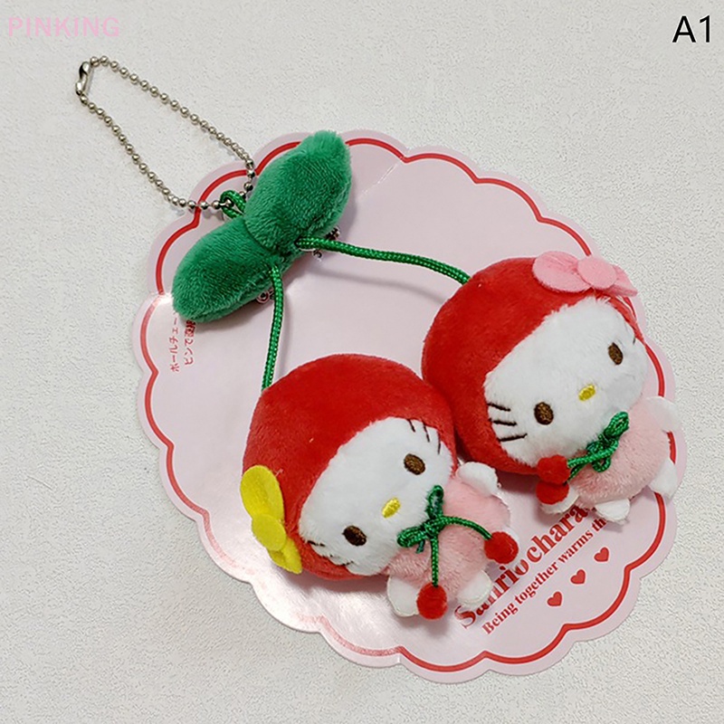 PINKING Sanrio Kuromi Pom Pom Purin Hello Kitty Cherry Plush Doll ...