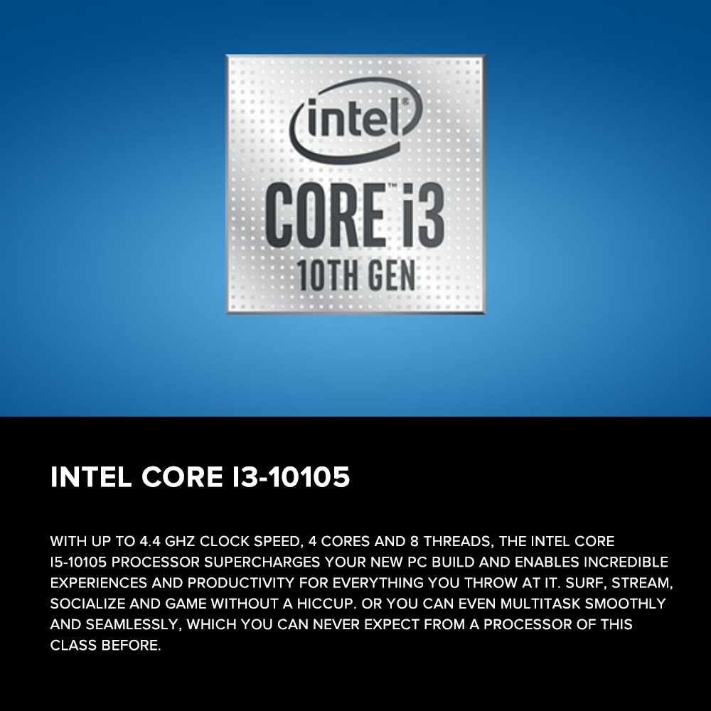 EasyPC| Intel Core I3-10105 Box, MPK and TTP Comet Lake Intel Processor ...
