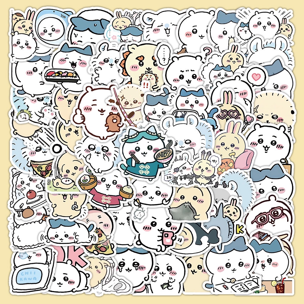 60Pcs/Set Chiikawa Series 02 Q Funny Stickers DIY Fashion Decals Doodle ...