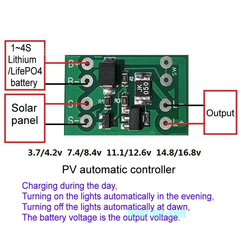Occkic Solar Generator Charge Controller Auto Light Control circuit ...