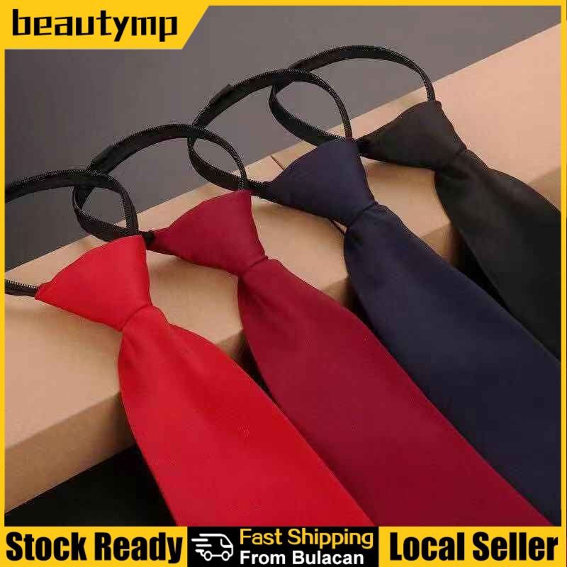 Male Female Students Red Blue Black Solid Color Tie Professional Work ...