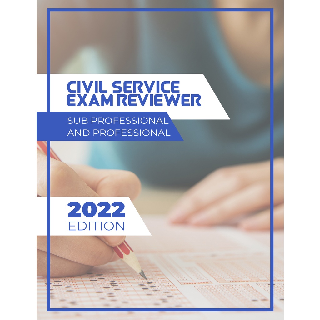 ♞Civil Service Exam Reviewer (For 2024 and 2025 exams) | Shopee Philippines