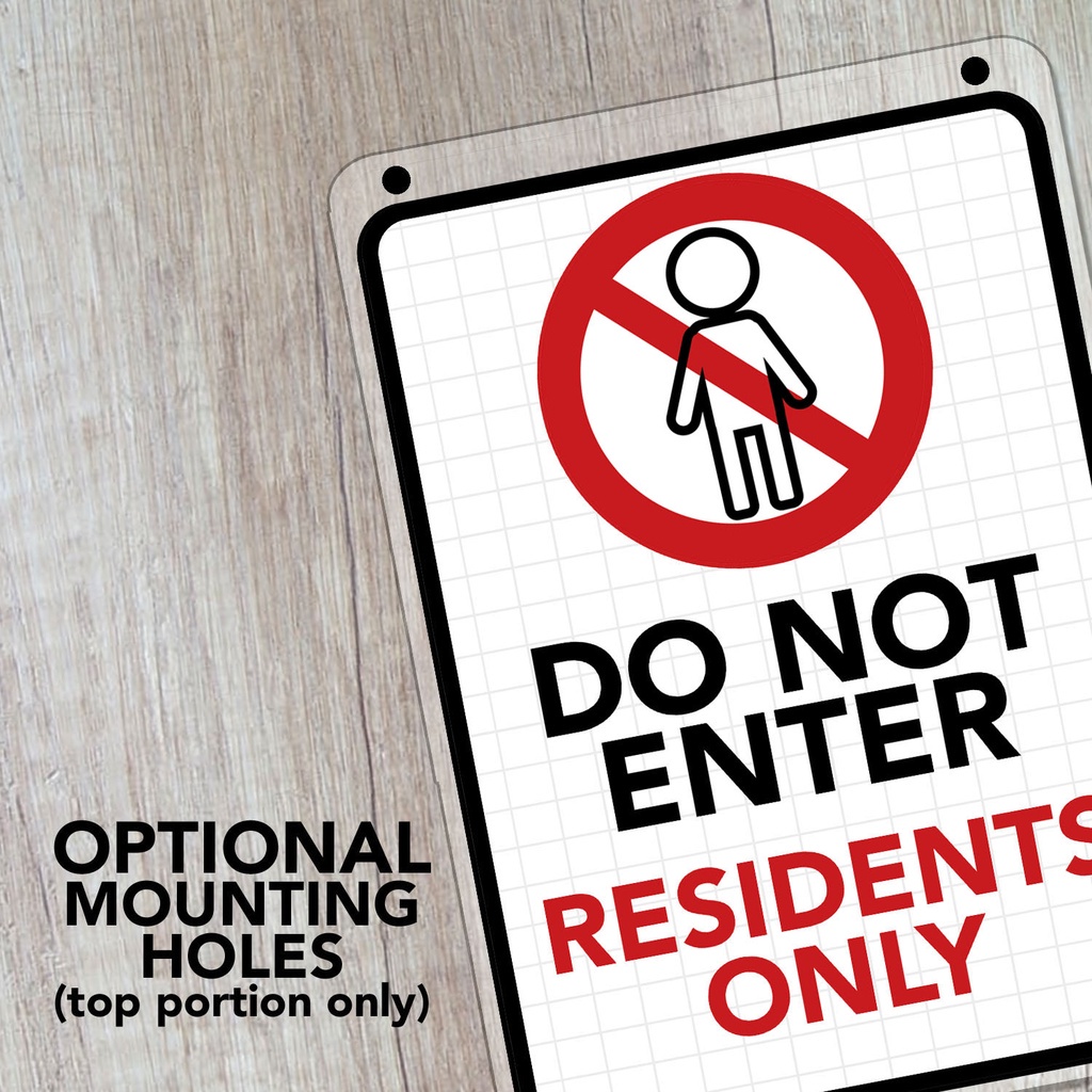 【hot sale】 No Entry Unless Authorized Sign | Laminated Signage | Sign Board | Shopee Philippines