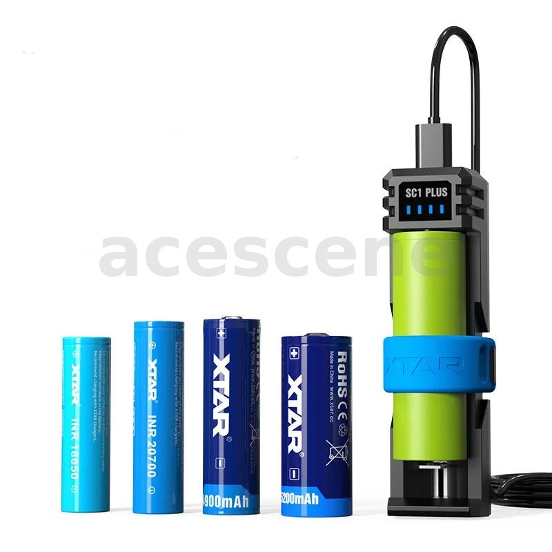 XTAR SC1 PLUS Single-Slot Battery Charger QC PD USB C 3A Fast Charging ...