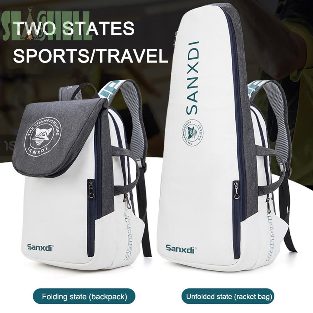 Holds 3 Rackets Tennis Backpack Large Capacity Badminton Bag Waterproof ...