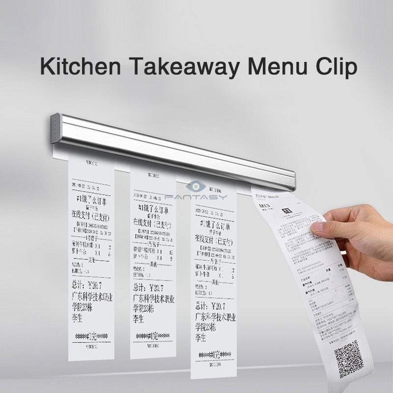CO Premium Aluminum Kitchen Menu Clip Holder Receipt Clip No Punching ...
