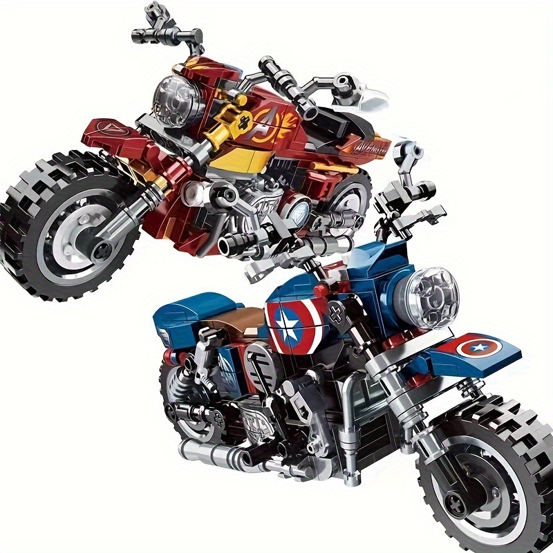 Assembly Puzzle Motorcycle Toy, Assembly Model, Iron Man Captain ...